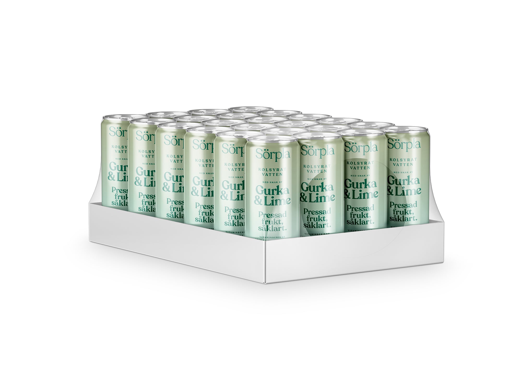 GURKA LIME (24st) | Kolsyrat Vatten | Pressad Frukt | Vitaminer | Utan